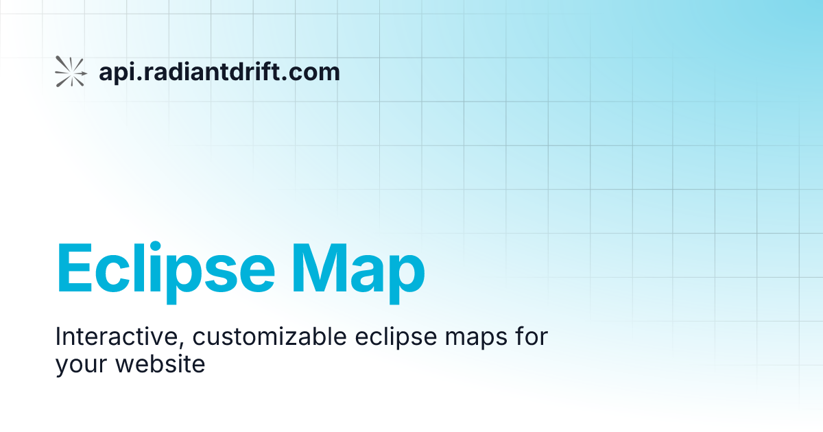 Eclipse Map | api.radiantdrift.com